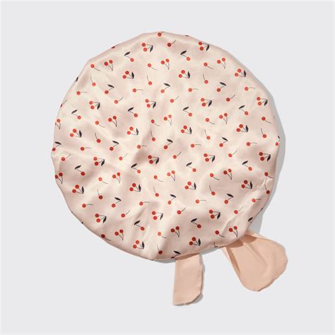 Cherry Print Oversized Satin Bonnet Kitsch
