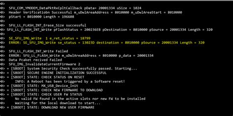 Sbsfu Application Upgrade Fails Stmicroelectronics Community