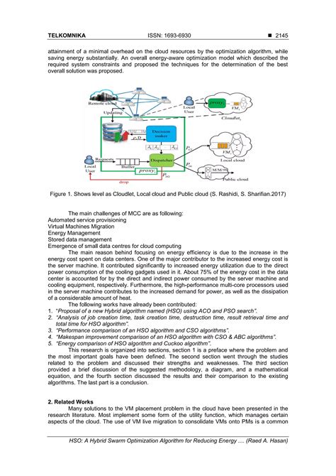 hso a hybrid swarm optimization algorithm for reducing energy