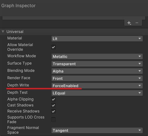 URP Transparent Material Unity Engine Unity Discussions