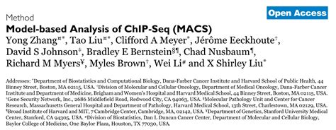 Model Based Analysis Of Chip Seq Zhiweis Blog