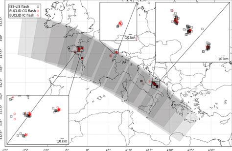 Example Of An Iss Lis Track Over Europe With The Lis Field Of View At