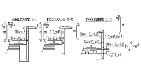 Reinforcement Bar Connecting Structure Design Plan Drawing In2d Autocad