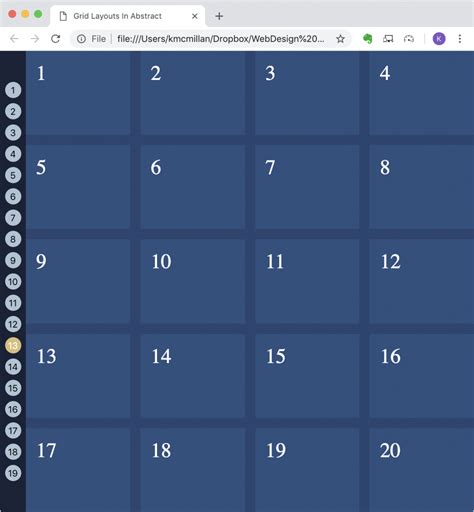 CSS Grid Layouts In Abstract Exercise WRMF Ca