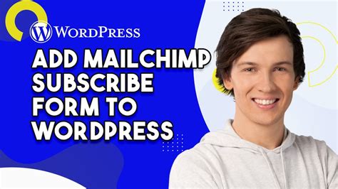How To Add Mailchimp Subscribe Form To Wordpress Youtube