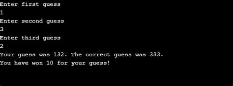 create a lottery game application named lottery generate three random