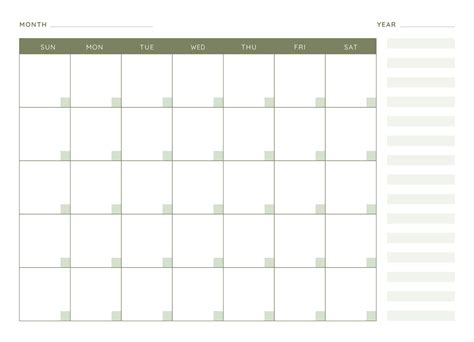 Calendar Grid Printable Stay Organized With Ease — Calendars 123
