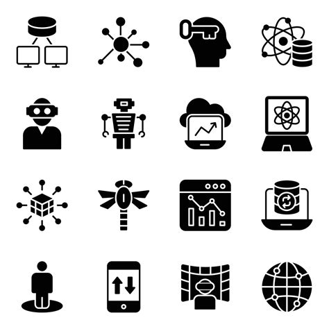 Pack Of Advanced Technology Icons 16109942 Vector Art At Vecteezy