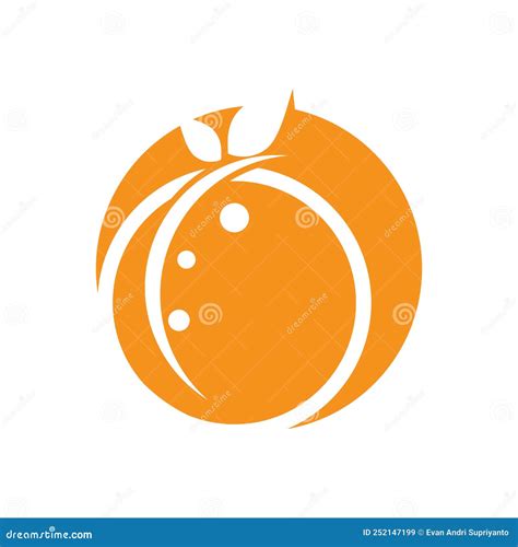Orange Logo Design Vector Icon Illustration Design Stock Vector Illustration Of Yang Curve