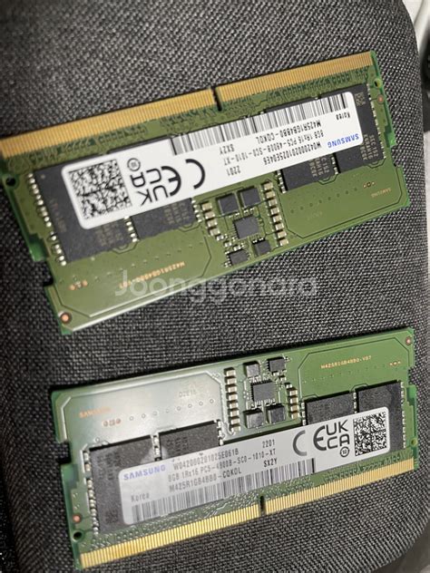 삼성 Ddr5 4800mhz 8g X 2 총 16g Ramvgasound 중고나라
