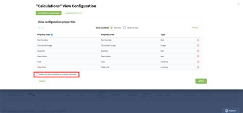 User Defined Views And Team Views Openbom Training Library