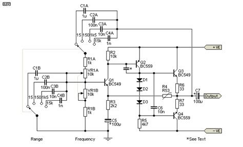 Audio Test Oscillator Circuitelectronic Designschematic Circuit Power