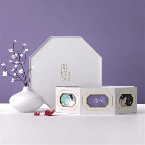 Unique And Glamorous Octagonal Make Up Packaging Box Yingmei