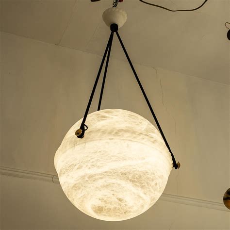 Alabaster Globe Light Fixture At 1stdibs