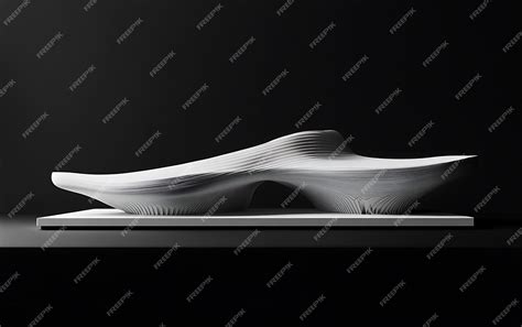 3d Printed Model Of Parametric Architecture Inspired In The Style Of Renzo Piano Premium Ai