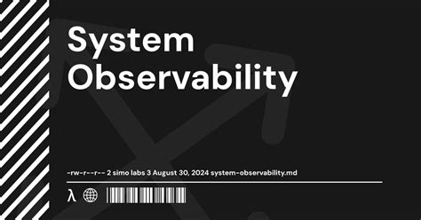 System Observability Simo Sh