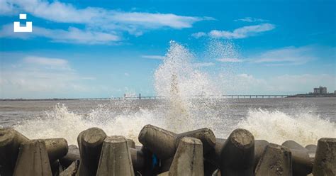낮에는 푸른 하늘과 흰 구름 아래 해변에 있는 갈색 나무 통나무 사진 Unsplash의 무료 다다르 웨스트 이미지