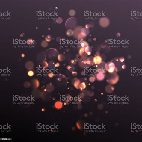 Light Effect Gold Bokeh Abstract Night Background Stock Illustration Download Image Now