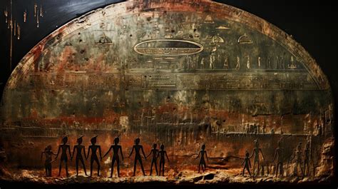 Premium Photo Ancient Egyptian Frescoes Depicting Aliens And Ufos In