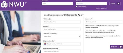 Nwu Online Application For 2026 Dates Prospectus Fees Status Contacts