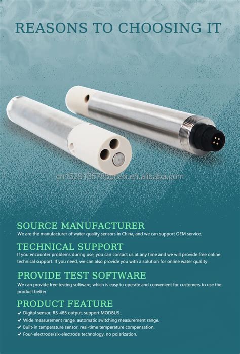 Ec Sensor Digital Conductivity Sensor Temperature And Readings Of