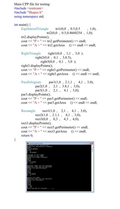 Homework Inheritance 1 Create A Base Class Polygon