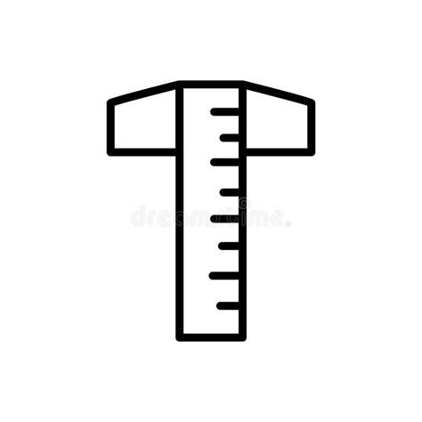T Square Ruler Vector Illustration Stock Vector Illustration Of Wood Drawing 4576372
