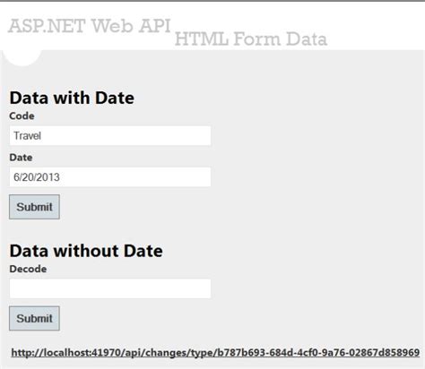 Sending Html Form Data In Aspnet Web Api
