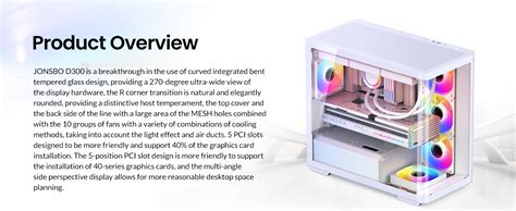 Jonsbo D Matx Case White Ple Computers