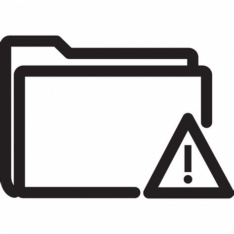 alert folder sign warning icon download on iconfinder
