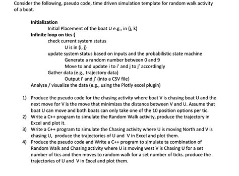 Consider The Following Pseudo Code Time Driven