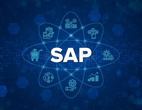 Sap System Software Automation Enterprise Resource Planning Erp Construction Concept On