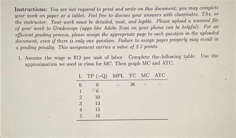 Solved Instructions You Are Not Required To Print And Write Chegg