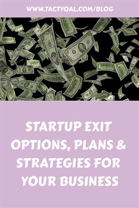 Startup Exit Options Plans Strategies For Your Business Tactyqal