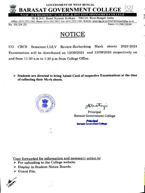 Ug Cbcs Sem I Iii V Review Rechecking Marksheet 23 24