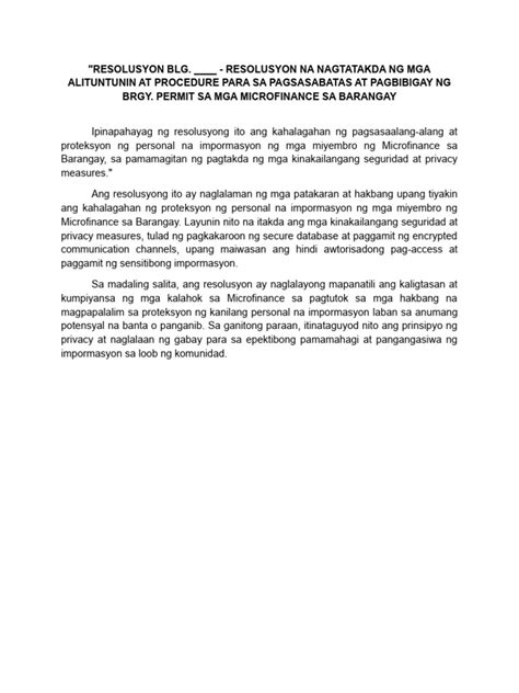 Sample Resolution 1 Pdf