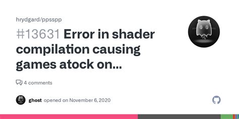 Error In Shader Compilation Causing Games Atock On Blackscreen · Issue