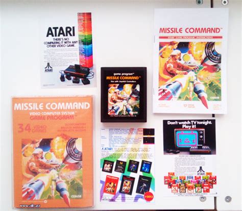 atari vcs 2600 7800 game missile command bommodore