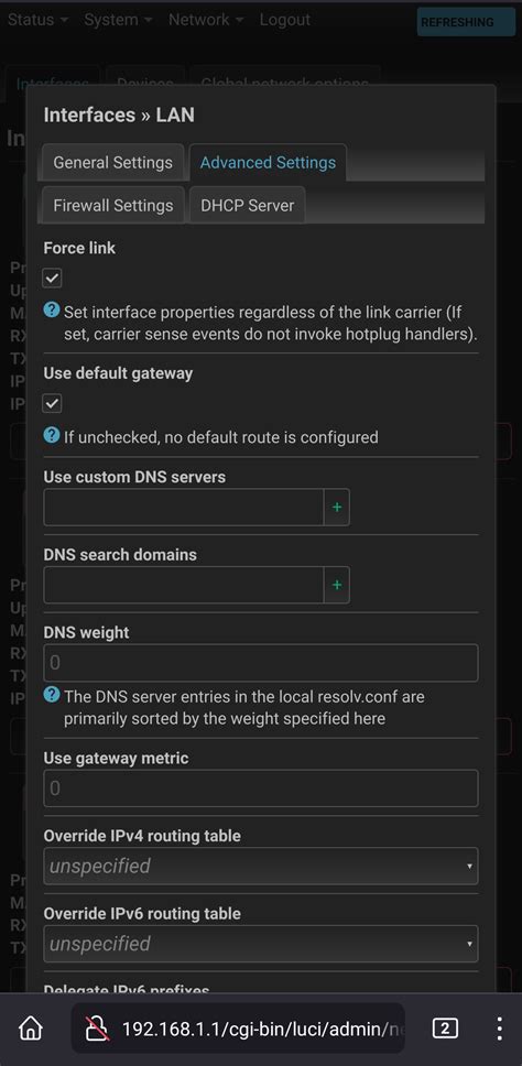 How To Set Dns In Dhcp Mode Network And Wireless Configuration OpenWrt Forum