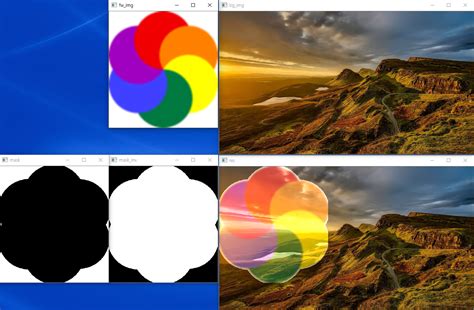 OpenCV Python 다른 크기 이미지 블렌딩