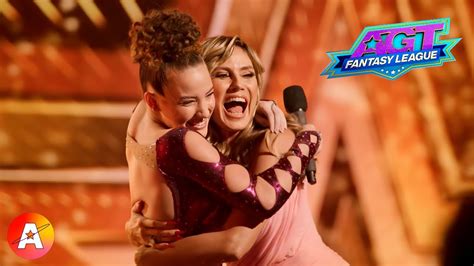 Golden Buzzer Sofie Dossi Is On Fire Agt Fantasy League Youtube