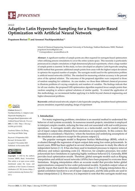 Pdf Adaptive Latin Hypercube Sampling For A Surrogate Based