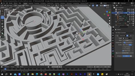 Modeling Camera Animation Path Creation Walking Effect Blender Stack Exchange
