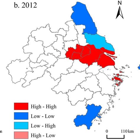 Spatial Distribution Of Lisa Agglomeration Of Coupling Coordination