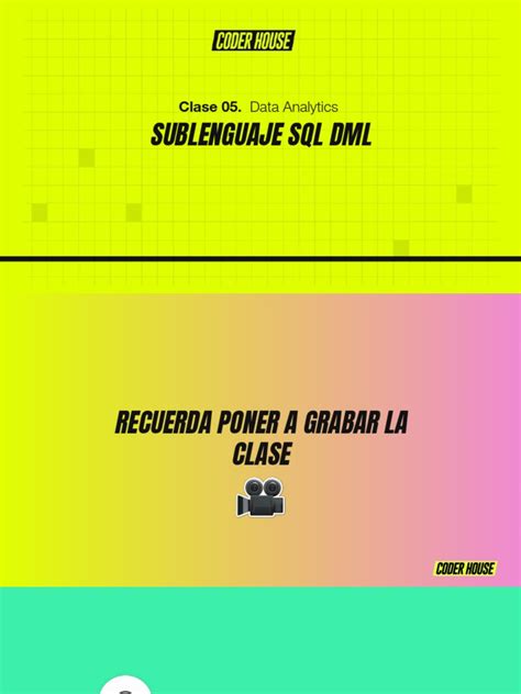 clase 05 sublenguaje sql dml pdf sql tecnologías de la información
