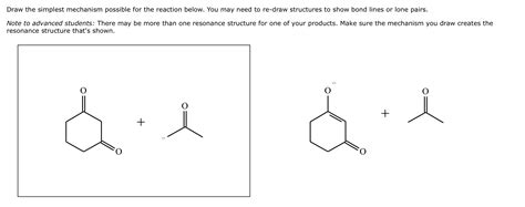 Solved Draw the simplest mechanism possible for the reaction | Chegg.com
