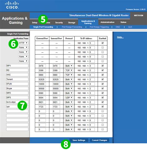 Enable Port Forwarding For The Linksys Wrt600n Cfos Software