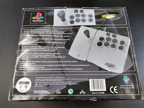Playstation Arcade Stick Ovp Psone Zubehör Ps1 Psone Sony