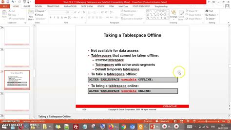 managing tablespaces and datafiles iii youtube