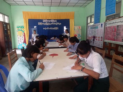 ငဖဲမြို့နယ် ပြည်သူ့စာကြည့်တိုက်ခန်းမ၌ စာလုံးပေါင်းသတ်ပုံအမှန် ရွေးချယ်ပ